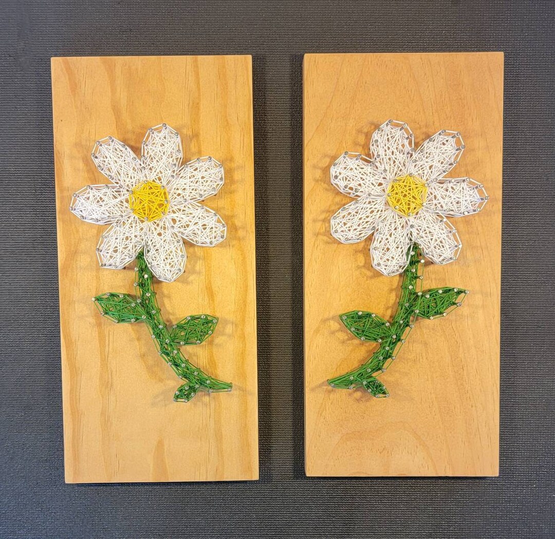 Flower String Art Pair - Etsy