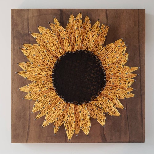 Sunflower String Art Template Pattern DIGITAL DOWNLOAD - Etsy