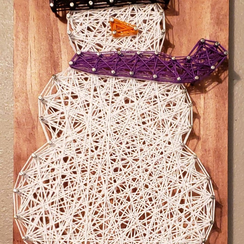 Snowman String Art - Etsy