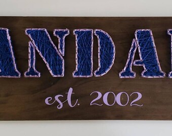 String Art Word | Etsy