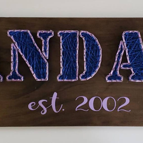 Name String Art - Etsy