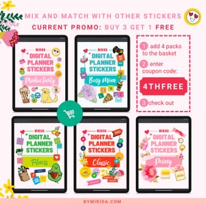 Goodnotes Stickers Everyday Digital Stickers Pack WORK Digital Planner ...