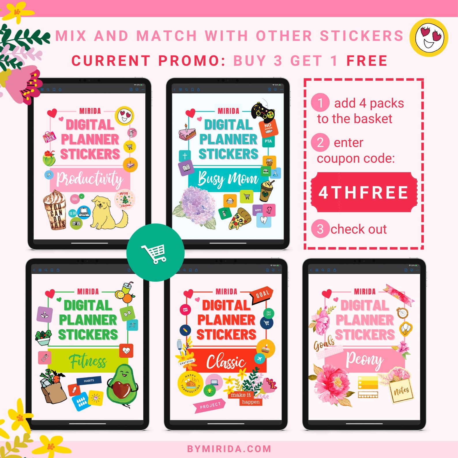 Goodnotes Stickers for Planer iPad Planning Digital Downloads ...