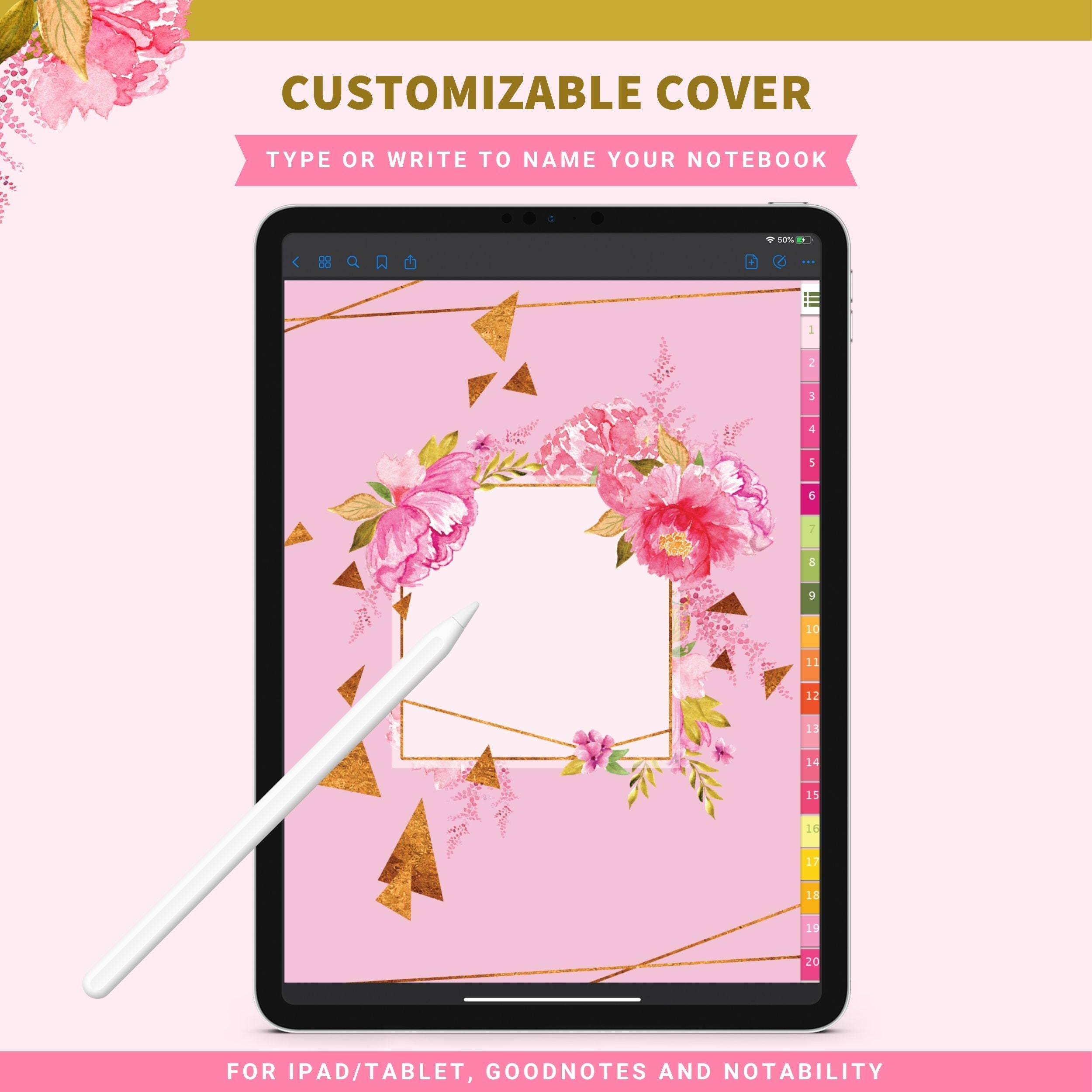 Digital NOTEBOOK Goodnotes Digital Journal iPad Diary for Samsung on ...
