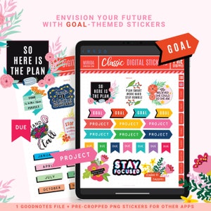 Goodnotes Stickers Everyday Digital Stickers Pack WORK Digital Planner ...