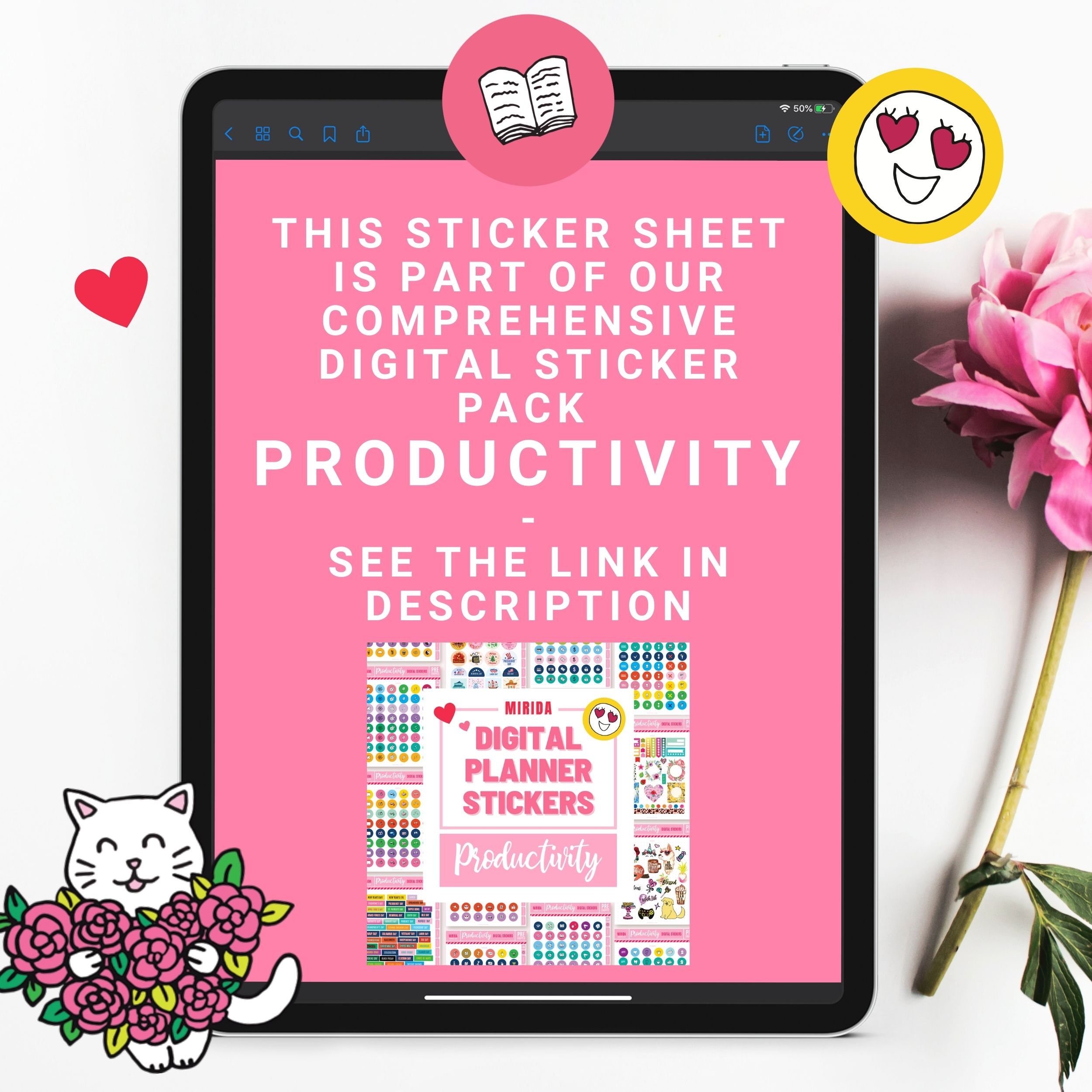 GOALS Goodnotes Stickers Motivational Digital Stickers Good Notes ...
