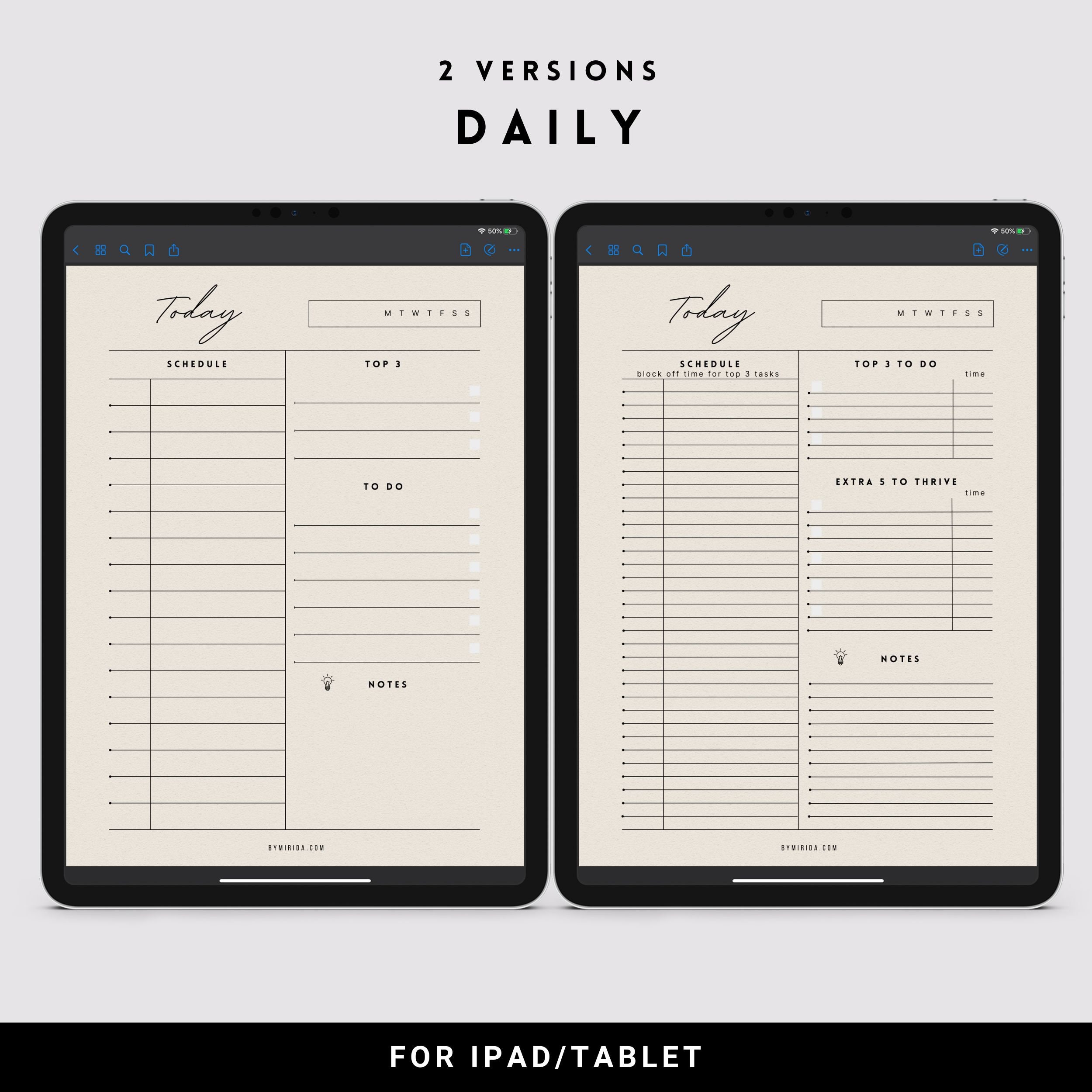 Goodnotes Weekly Planner Template Digital Weekly Undated Planner for ...
