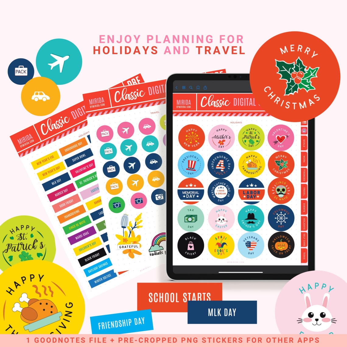 Goodnotes Stickers Everyday Digital Stickers Pack WORK Digital Planner ...