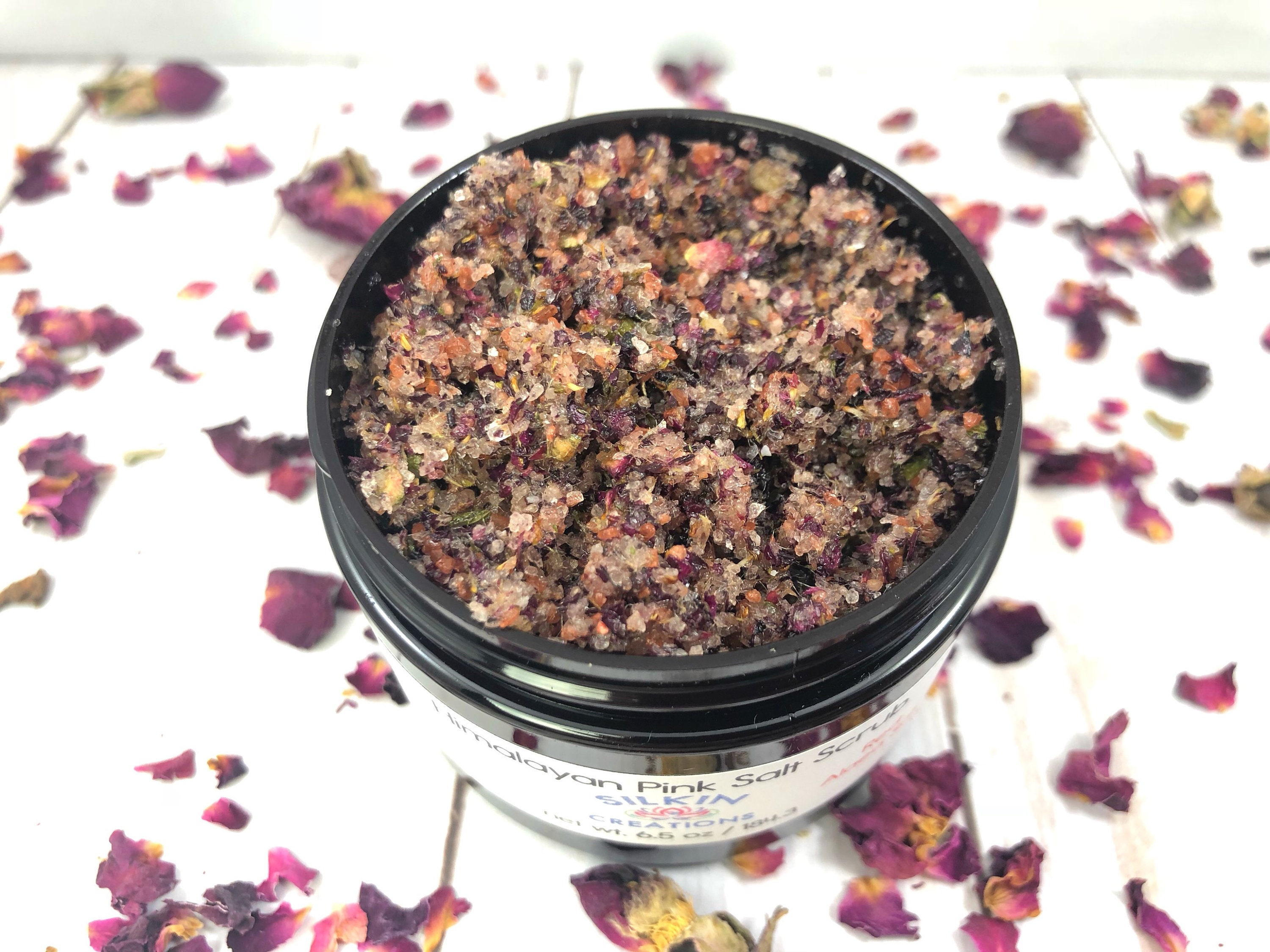 Himalayan Pink Salt Body Scrub Salt Scrub Epsom Salt Body Etsy