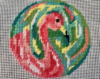 Flamingo Needlepoint Canvas - Etsy