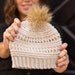 The Gracie Messy Bun Beanie Crochet Pattern | Adult Messy Bun Beanie ...