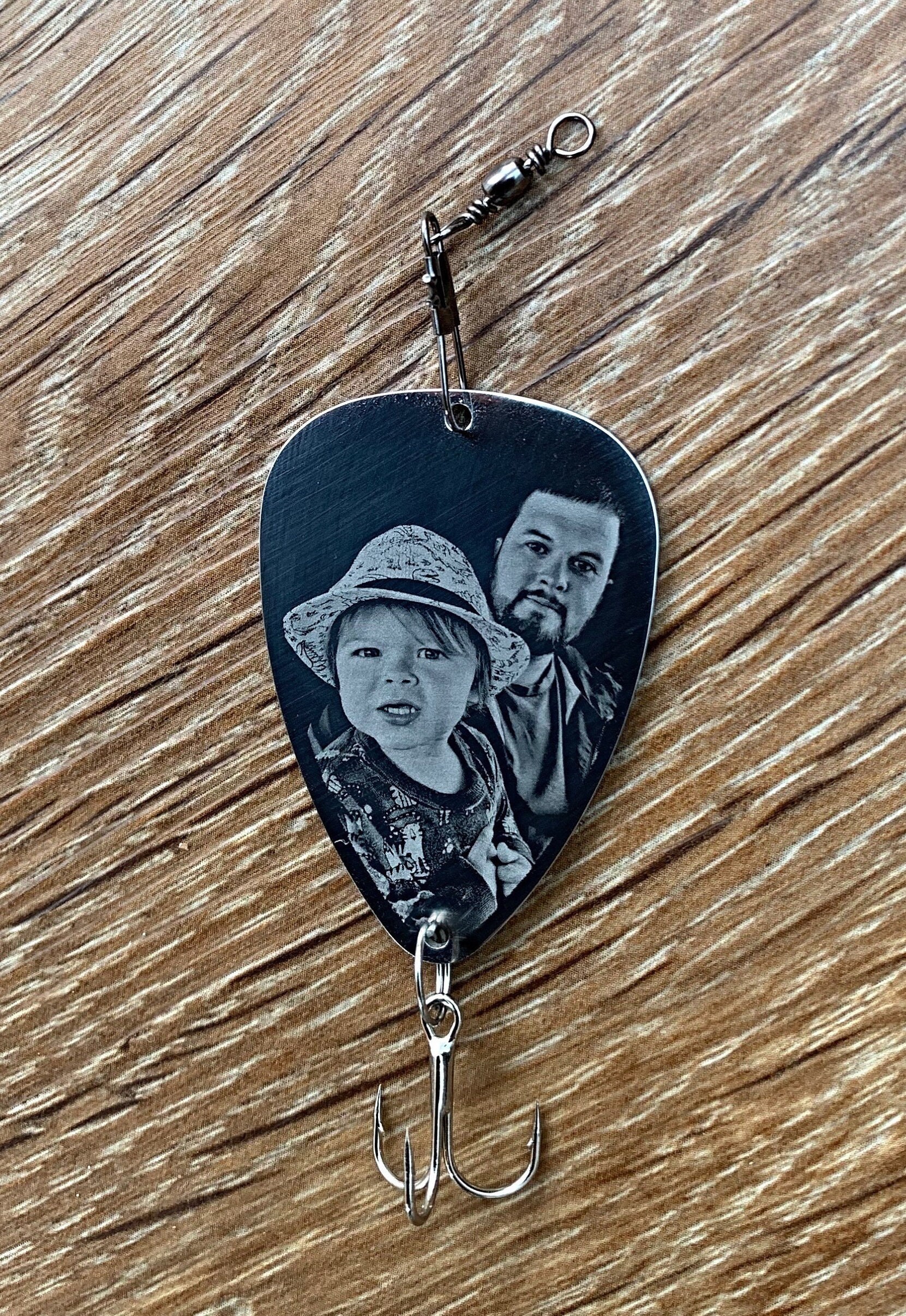 Fishing Lure Engraved Photo Personalised Fishing Gift - Etsy