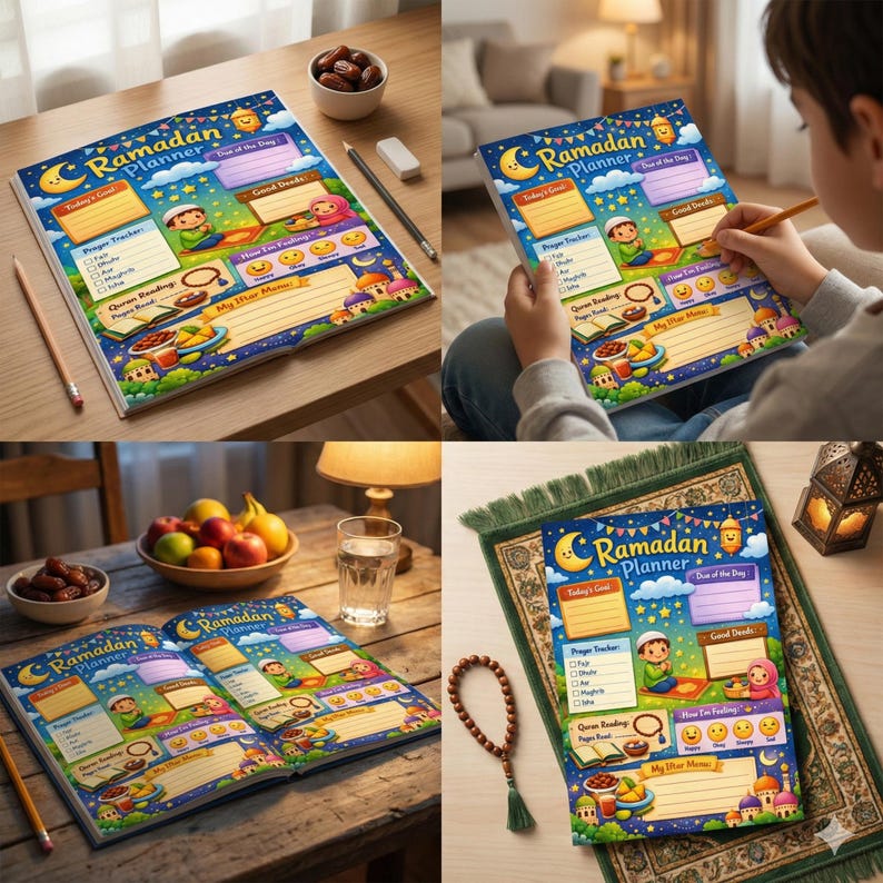 Ramadan Planner for Kids Printable | Ramadan Journal & Activity Book ...