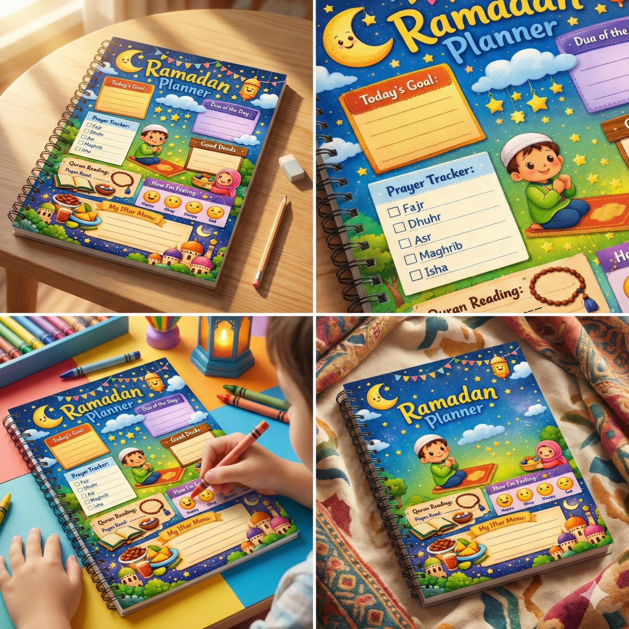Ramadan Planner for Kids Printable | Ramadan Journal & Activity Book ...
