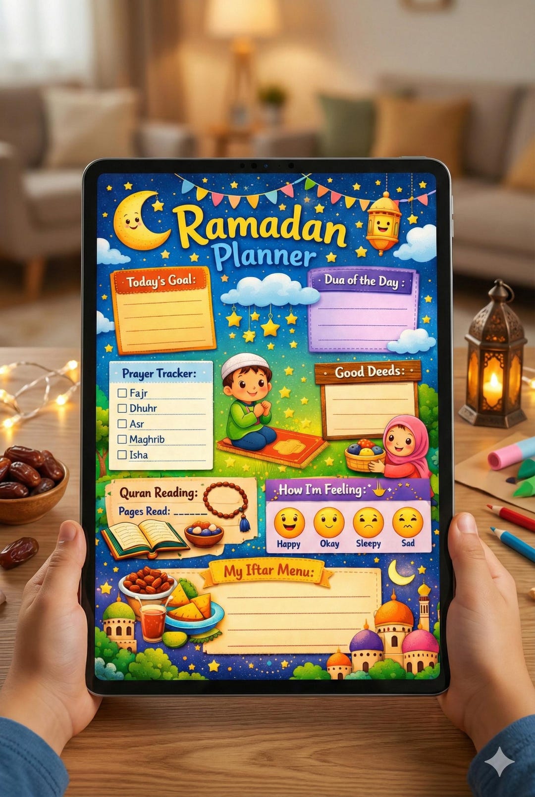 Ramadan Planner for Kids Printable | Ramadan Journal & Activity Book ...