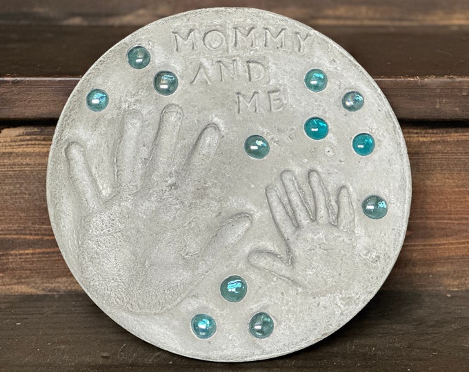 DIY Personalized Garden Stone Kit – Handprint Garden Stone – Fathers ...