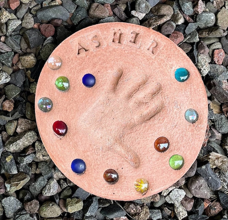 DIY Stepping Stone Kit, 10-inch Handprint, Footprint, Pawprint Mold ...