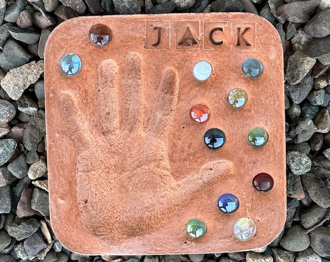 Handprint and Footprint Kids Craft Kit - Create Your Own Stepping Stone ...