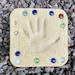 Colored DIY Stepping Stone Kit Handprint Stepping Stone - Etsy