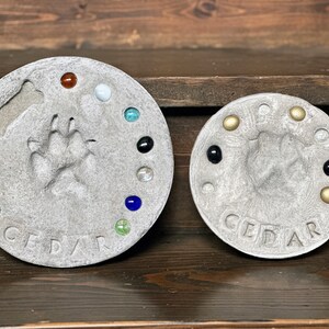 DIY Paw Print Stepping Stone Kit, Pet Memorial Stone, One of a Kind - Etsy