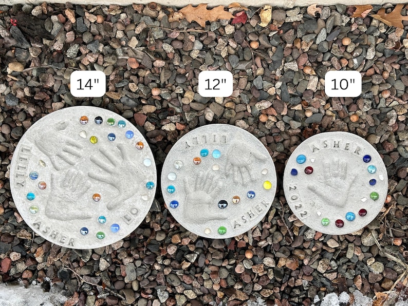 Create Your Own Mommy and Me Handprint Stepping Stone, Family Garden ...