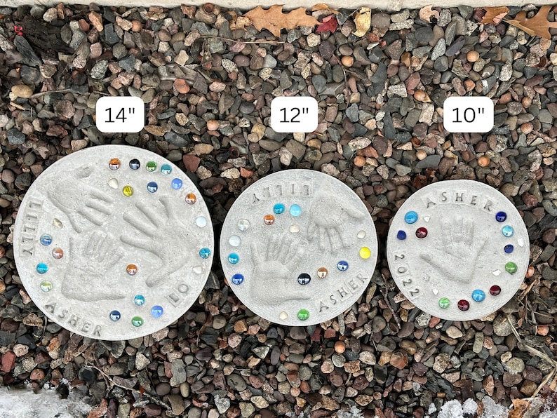 Grandma's Garden DIY Stepping Stone Kit - Personalized Handprint - Etsy