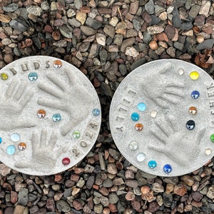 Large Stepping Stone Kit, 12 or 14 Inch Stepping Stone, Handprint ...