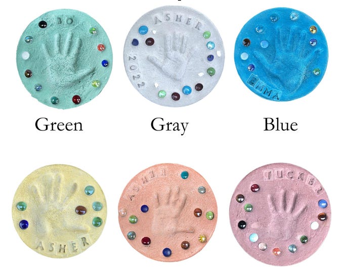Make Your Own Stepping Stone Kit, Mother's Day Gift, Handprint Stepping ...