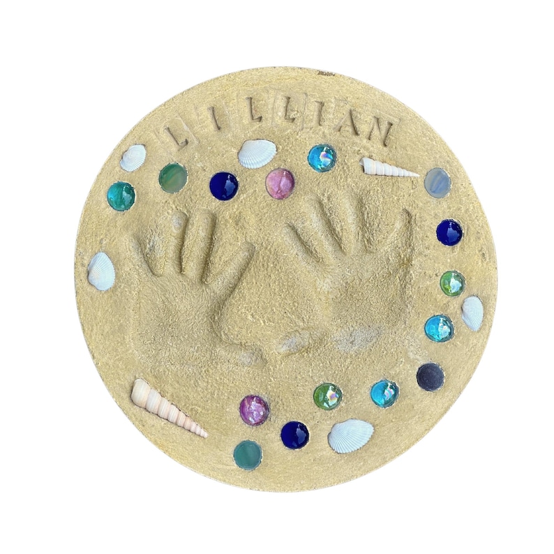 DIY Garden Stepping Stone Kit, Handprint Stepping Stone, Footprint ...