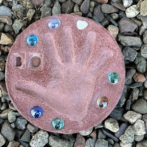 DIY Garden Stepping Stone Kit, Handprint Stepping Stone, Footprint ...