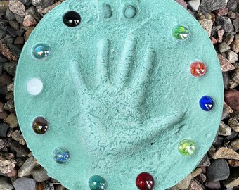 DIY Stepping Stone Kit, 10-inch Handprint, Footprint, Pawprint Mold ...