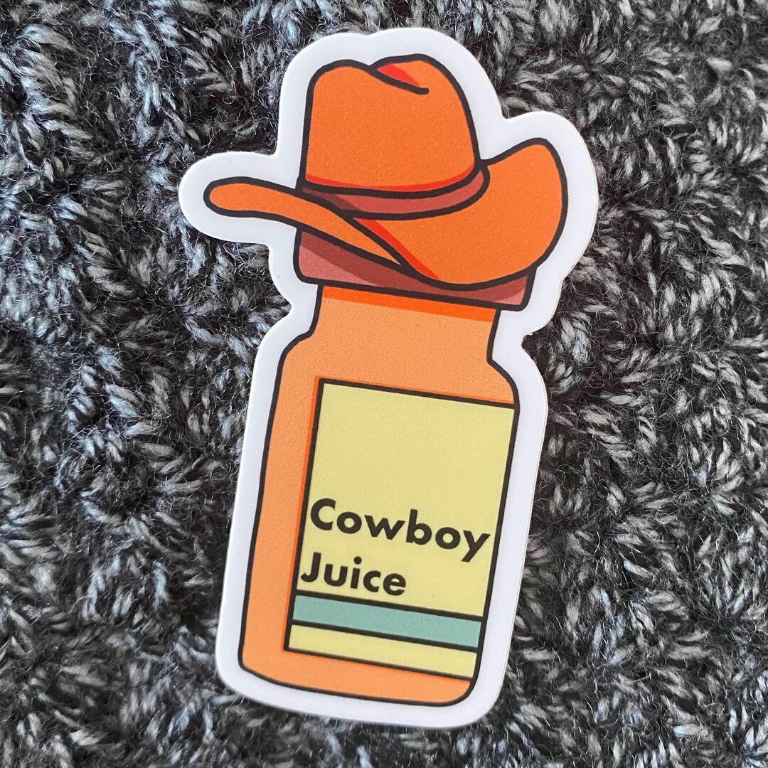 Cowboy Juice | Testosterone Sticker | Transmasc Sticker - Etsy