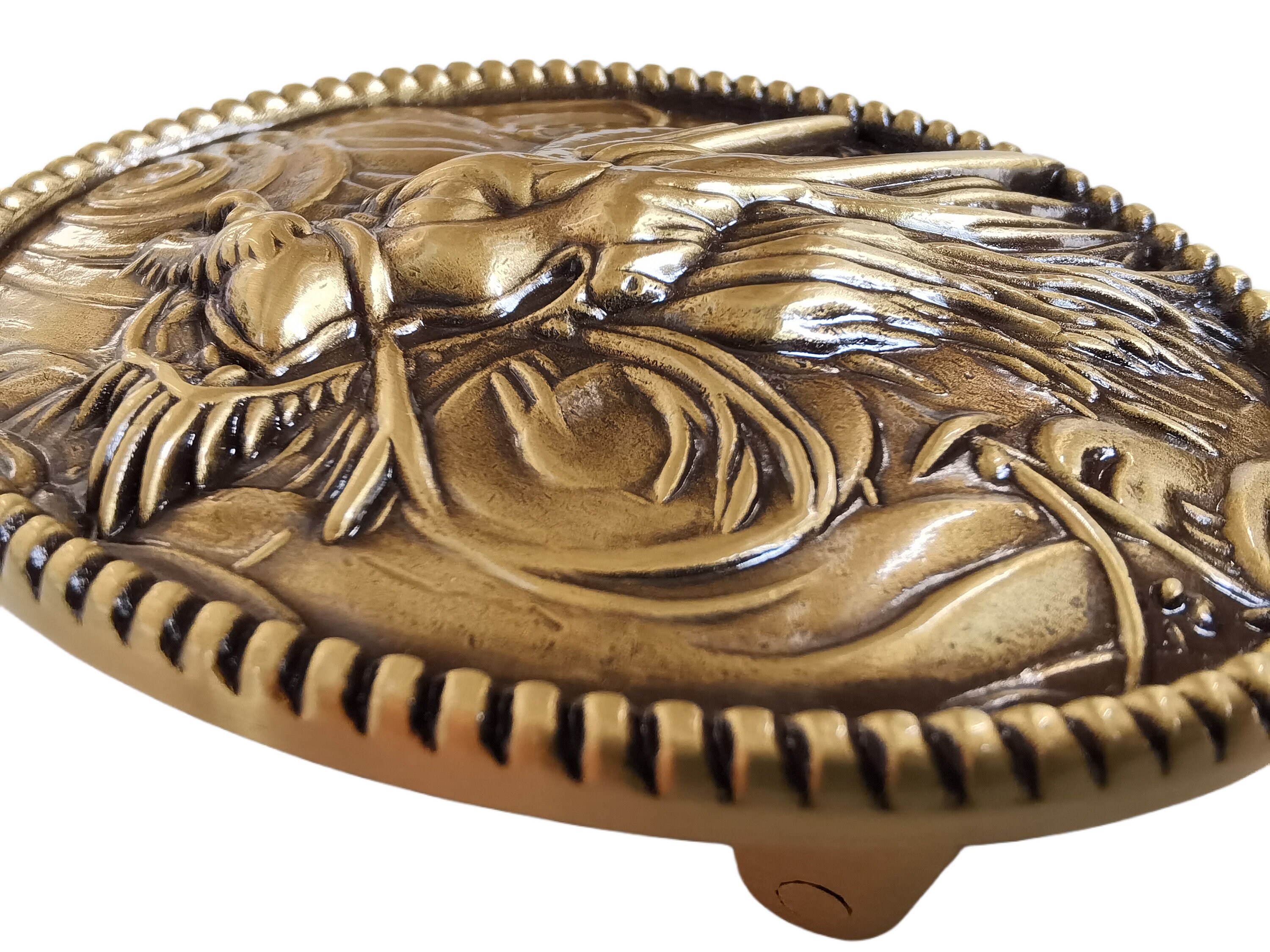 Retro Chinese Dragon Heavy Solid Brass Man's Belt Buckle 38mm Fit for 1 ...