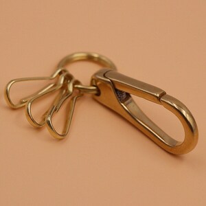 Solid Brass Key Chain Key Ring Brass Chains Wallet Chain Purse With ...