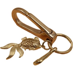 Solid Brass Key Chain Key Ring Brass Chains Wallet Chain Purse With ...