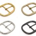 Silver Copper Solid Brass Oval Rectangular Belt Buckle Loop 38mm - Etsy