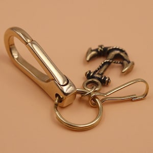 Solid Brass Key Chain Key Ring Brass Chains Wallet Chain Purse With ...