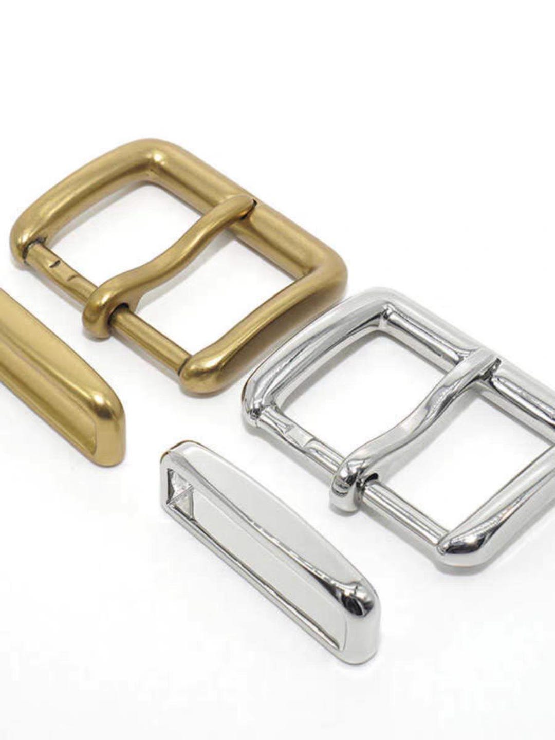 Solid Brass Rectangle Single Bar Belt Buckle Loop 35mm - Etsy