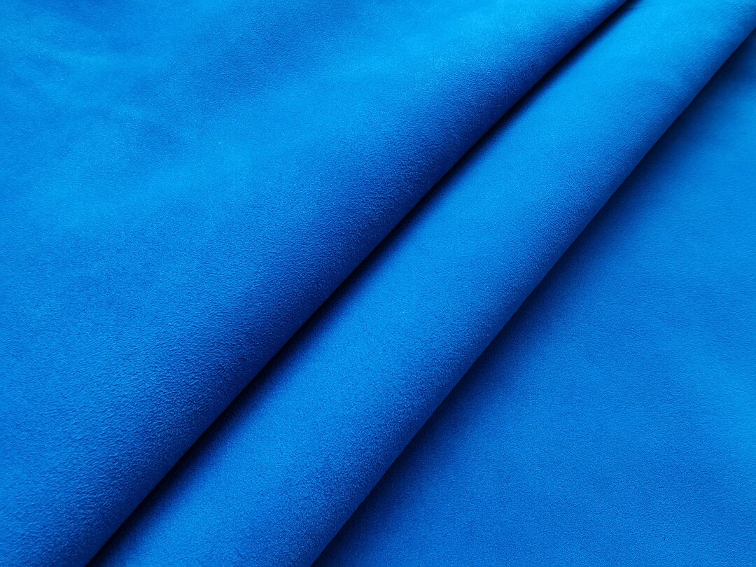 Soft Blue Goatskin Suede Leather Piece, Whole Hide - Etsy