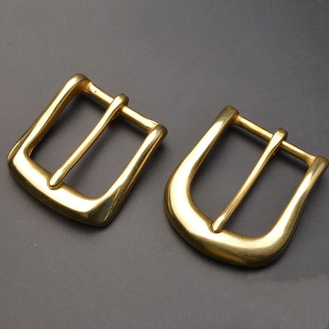 Solid Brass Simple Pin Adjustable Belt Buckle 40mm - Etsy