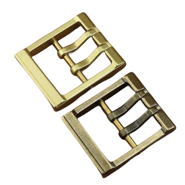 Brass Double Prong Belt Buckle - Etsy
