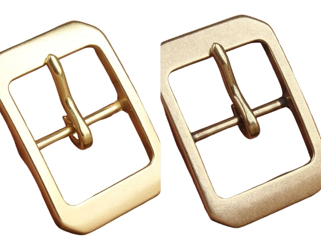 Octagonal Solid Brass Belt Buckle Set 40mm Fits 1 1/2" (38-39mm) Belt ...