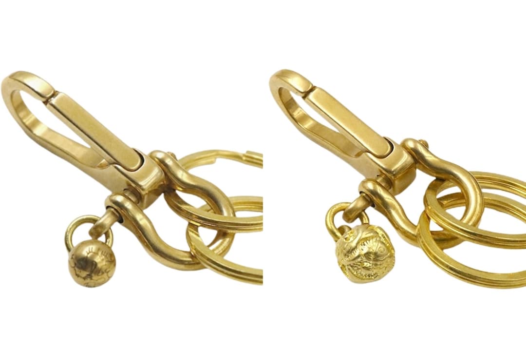 Solid Brass Key Chain Key Ring Brass Chains Wallet Chain Purse With ...