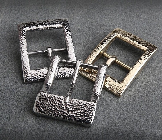 Special Pattern Solid Brass Stainless Steel Square Belt Buckle | Etsy UK
