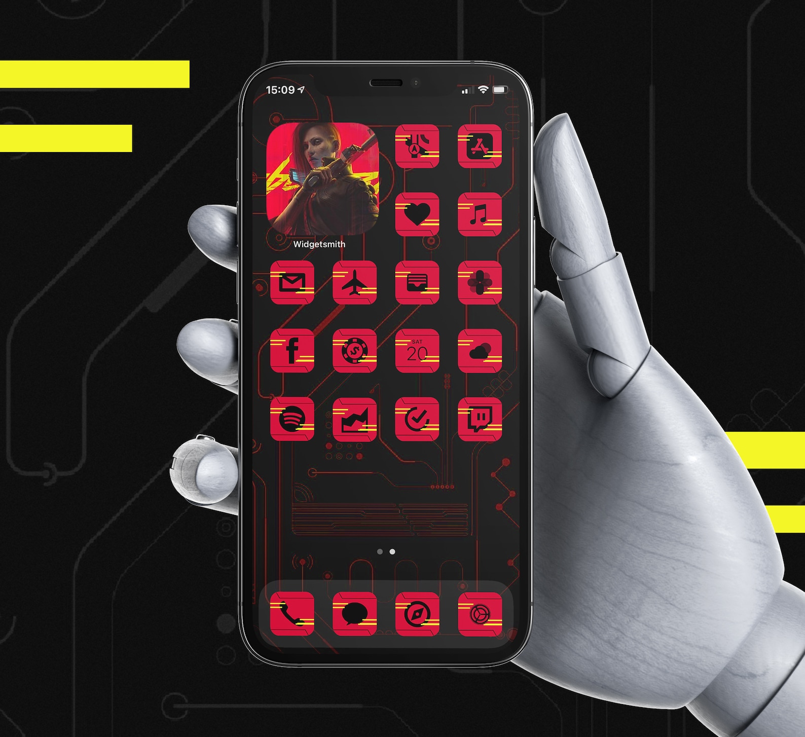 Cyberpunk Ios 26 Icon Set: Phantom Liberty Style, 510+ Neon App Icons ...