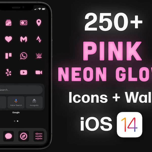 Neon App Icons - Etsy