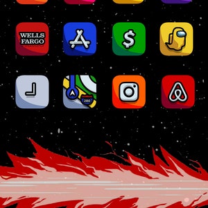 Among Us Style, Video Game, Ios 16 Icon Set, Aesthetic, Ios 16 App ...
