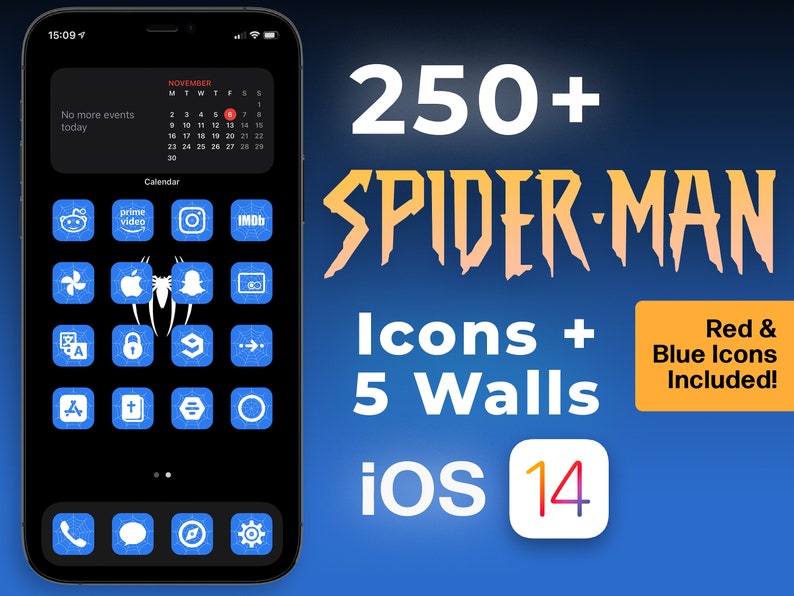 Spider-man Theme, Ios 16 Icon Set, Comic Book, Superhero, Aesthetic ...
