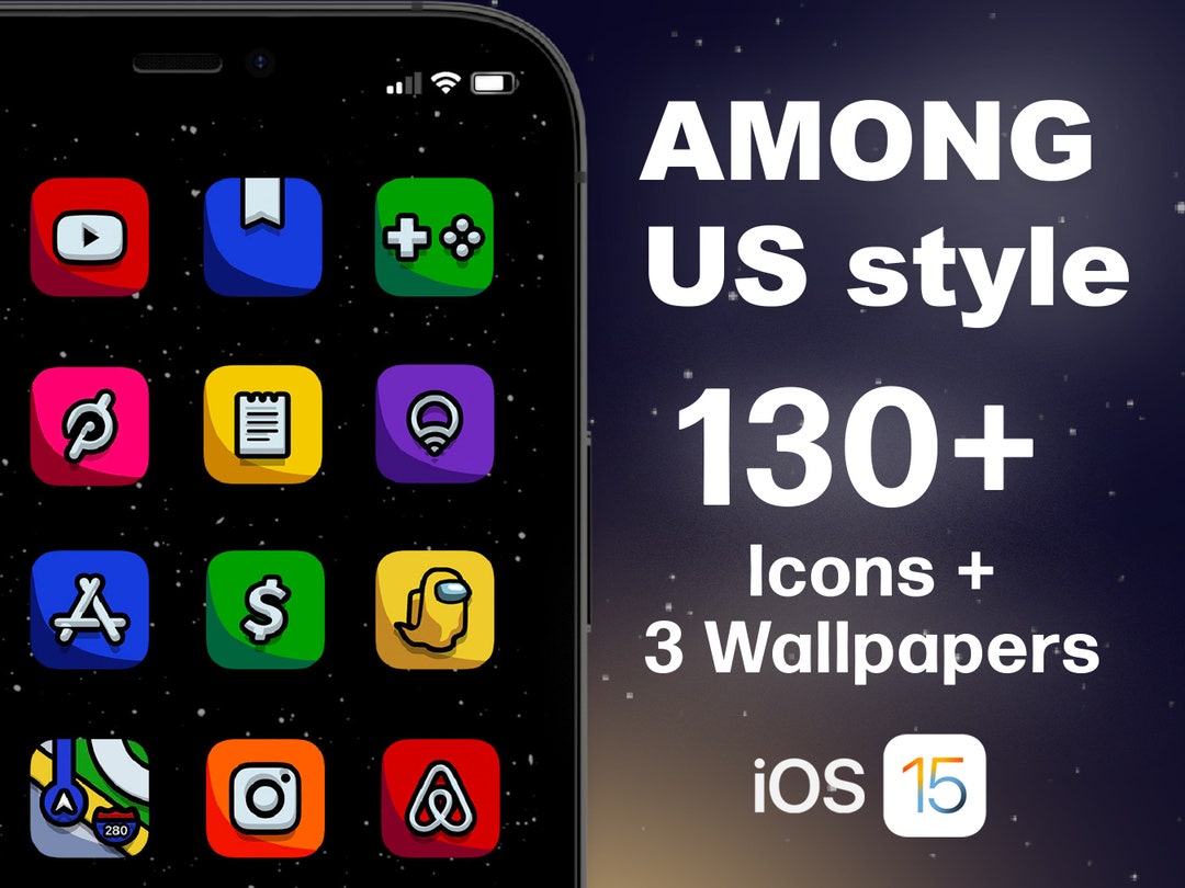 Among Us Style, Video Game, Ios 16 Icon Set, Aesthetic, Ios 16 App ...