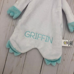 Personalized Yeti Baby Lovey, Snuggle Animals, Funny Baby Gifts for ...